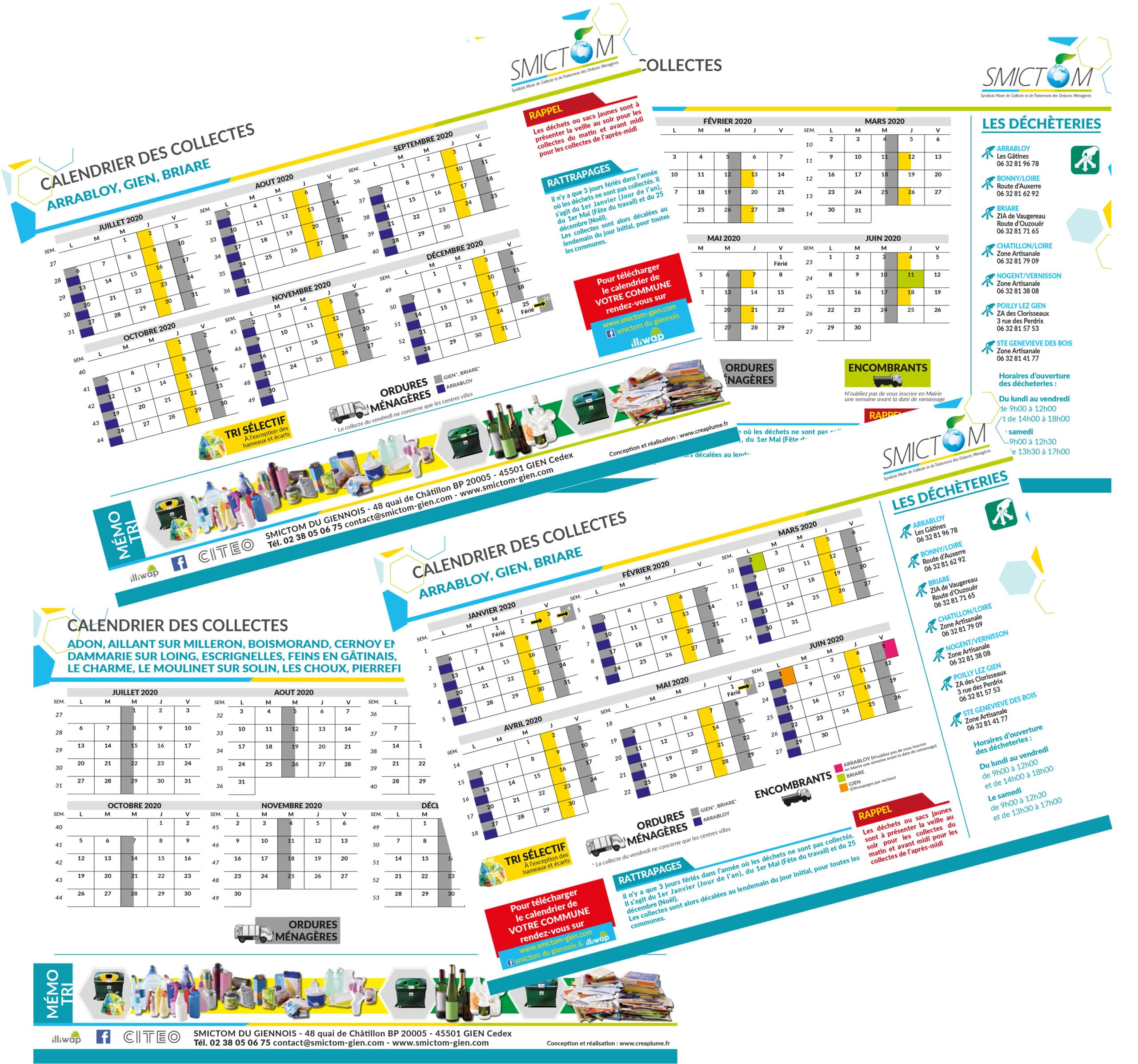 Calendrier personnalisé des collectes 2020 | Smictom-Gien